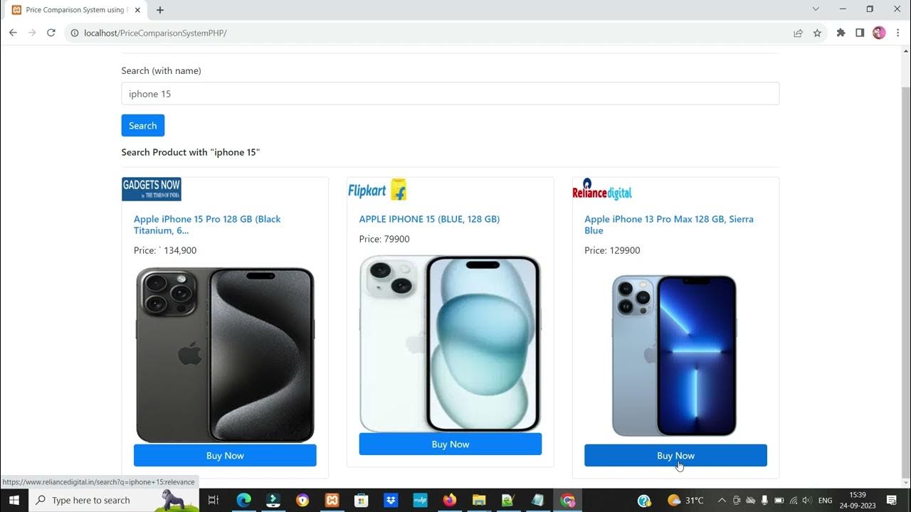 Price Comparison System using PHP and Webscraping - YouTube