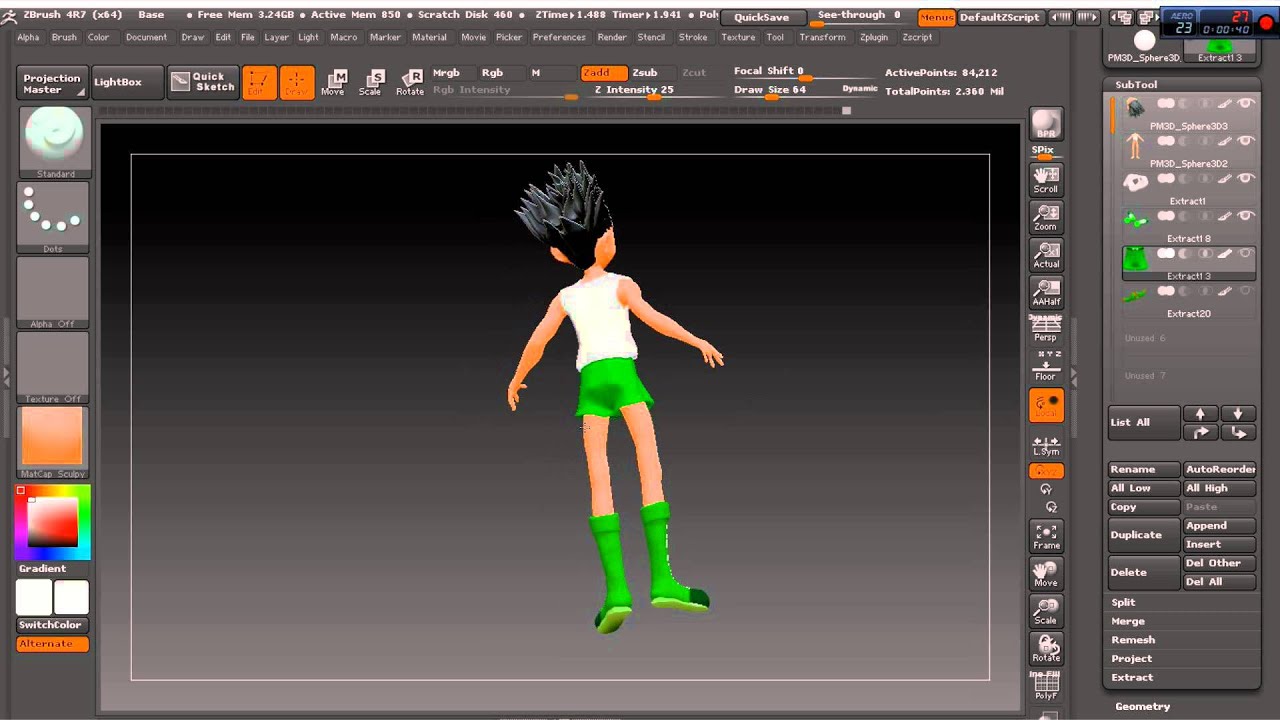 Hunter X Hunter Gon Freecss 3D Model - YouTube