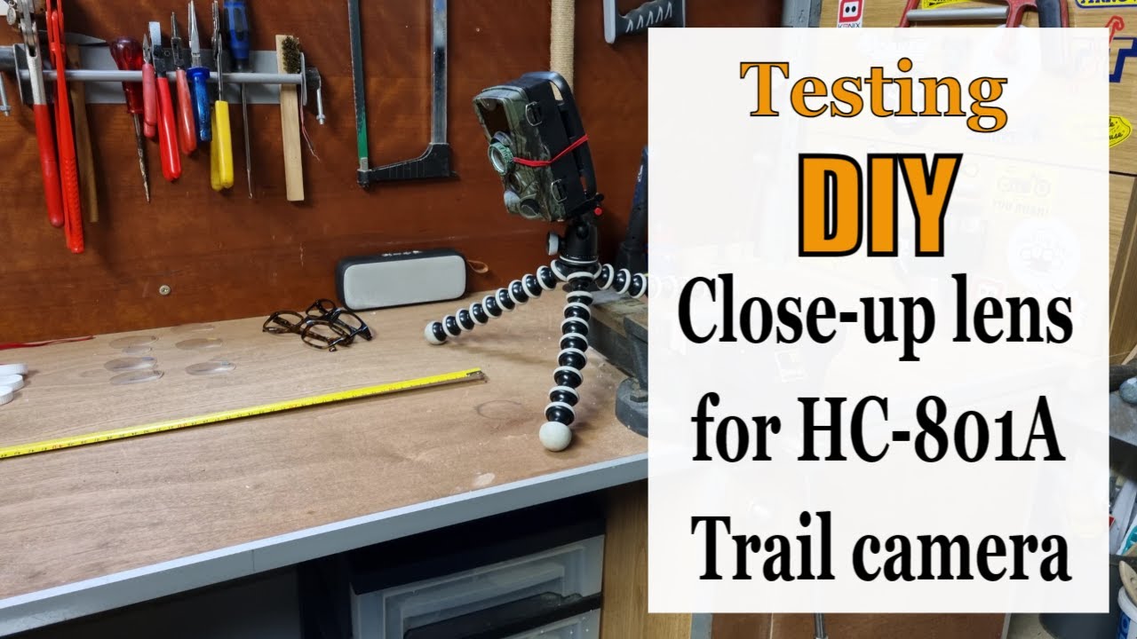 HC-801A Trail camera, TESTING a simple DIY close-up lens. (Part 2 ...