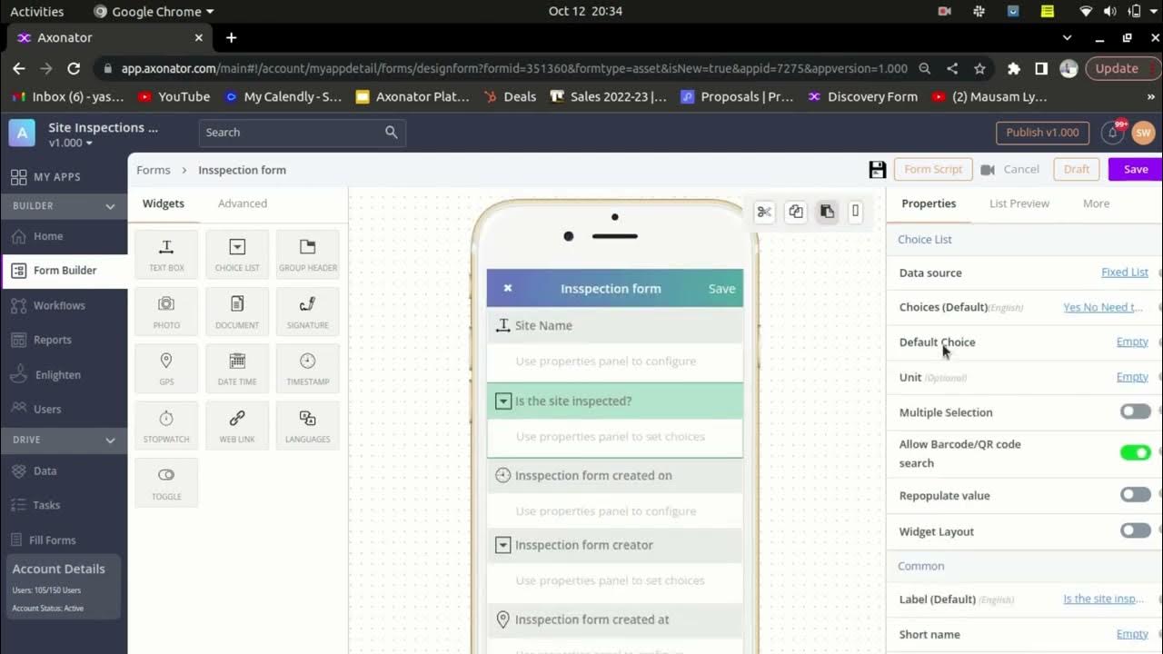 Axonator Complete Form Building Process - From Building to Publishing an App With Data Capture ...