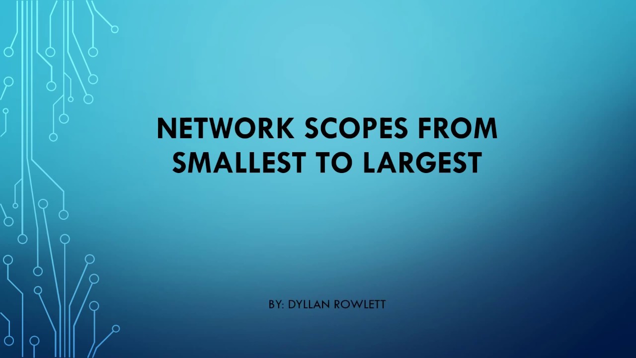 Network scopes from smallest to largest - YouTube