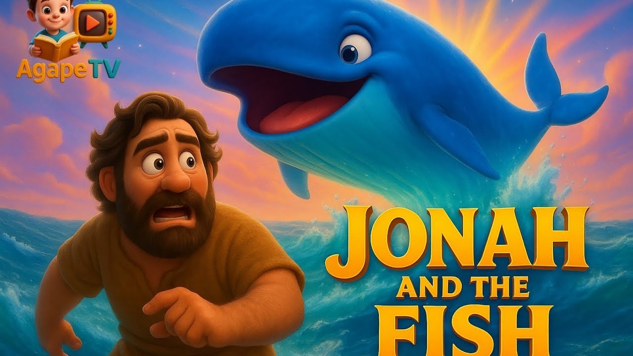 "Jonah and the Big Fish 🐋 |animated english Bible Story for Kids ...