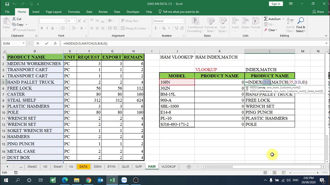 BasicExcel 9 Function Index match Vlookup In Excel H m T m Ki m Trong Excel Vlookup Index BasicExcel 9 Function Index match Vlookup In Excel H m T m Ki m Trong Excel Vlookup Index