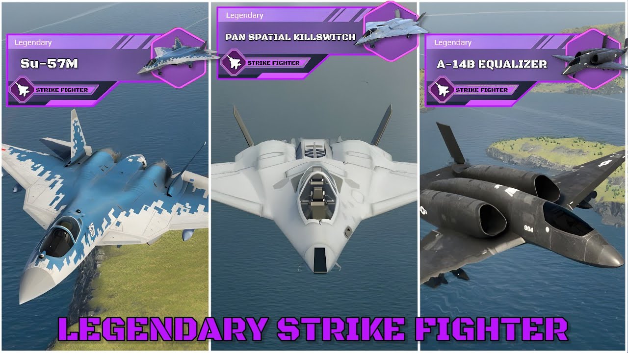 Legendary Strike Fighter Comparison | Pan Spatial Killswitch Vs Su-57M ...