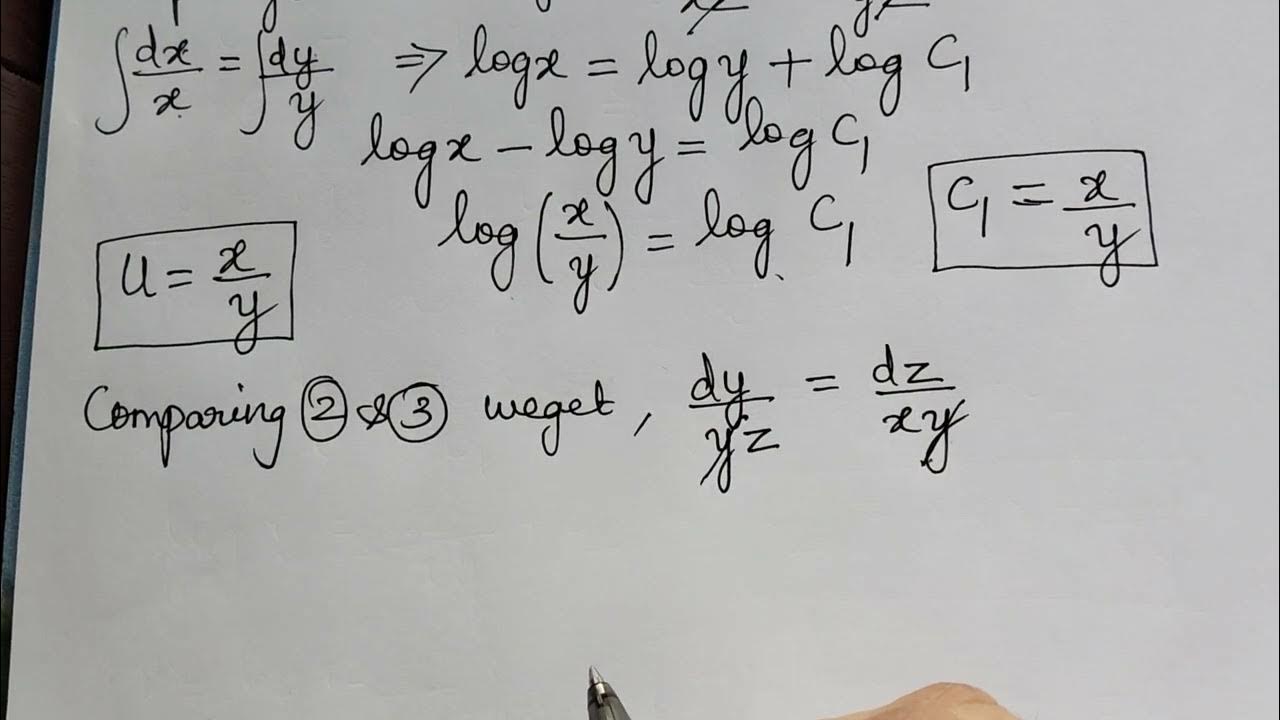 Problem 10 Lagrangess Linear Partial Differential Equations Youtube