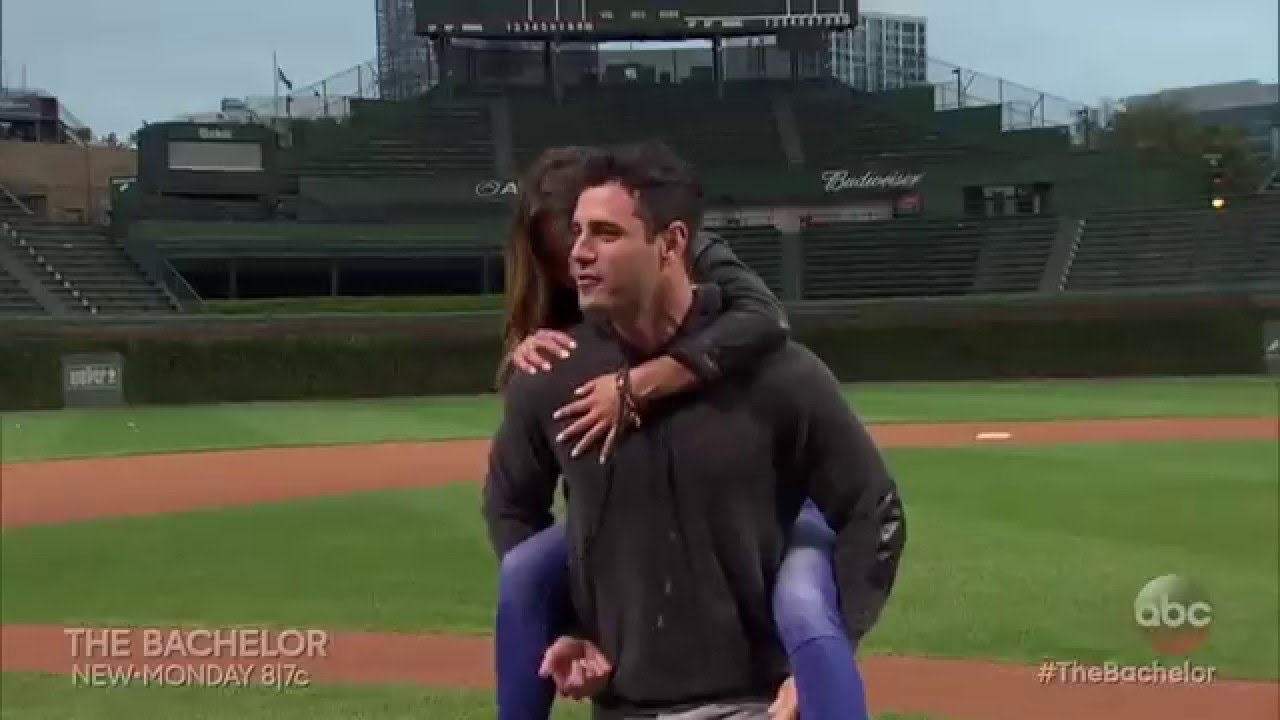 Ben and JoJo Visit Wrigley Field - The Bachelor - YouTube