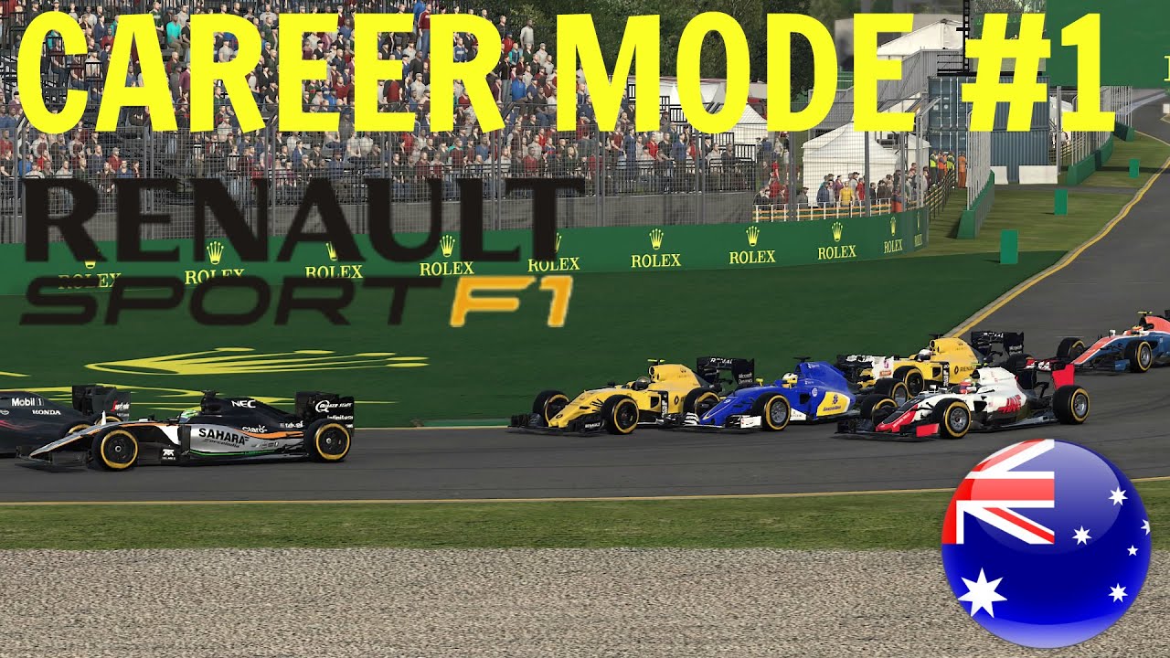 F1 2016 CAREER MODE PART 1: AUSTRALIA - YouTube