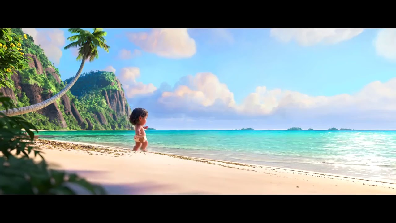 Moana meets the ocean - YouTube