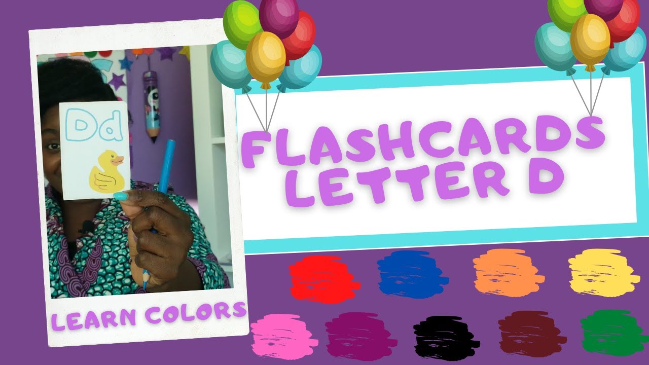 Letter D flashcard coloring activity for toddlers - free printable ...