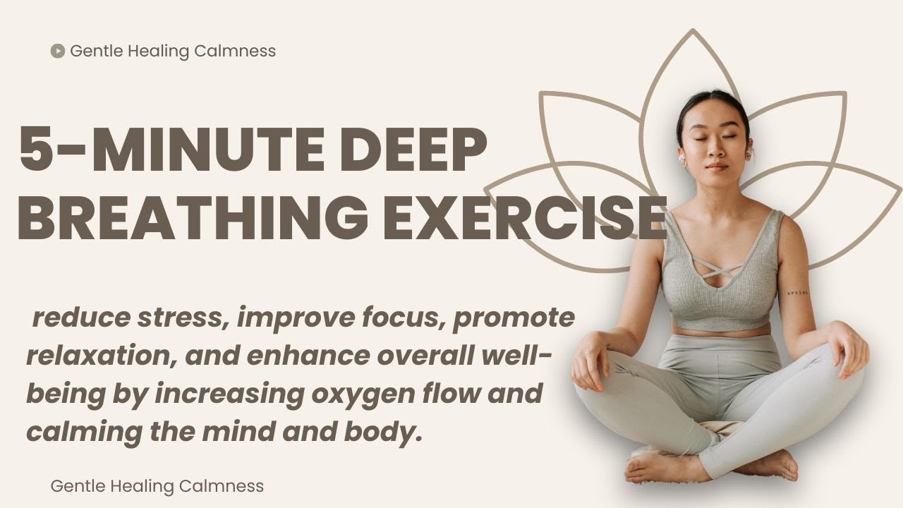 5 - MINUTE DEEP BREATHING EXERCISE WITH MUSIC AND BEAUTIFUL AMBIANCE # ...