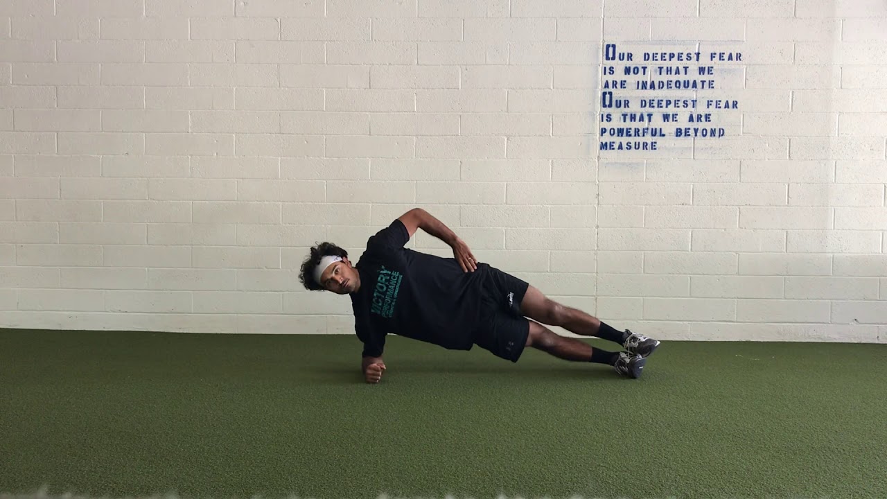 Side Plank Hip Drop - YouTube