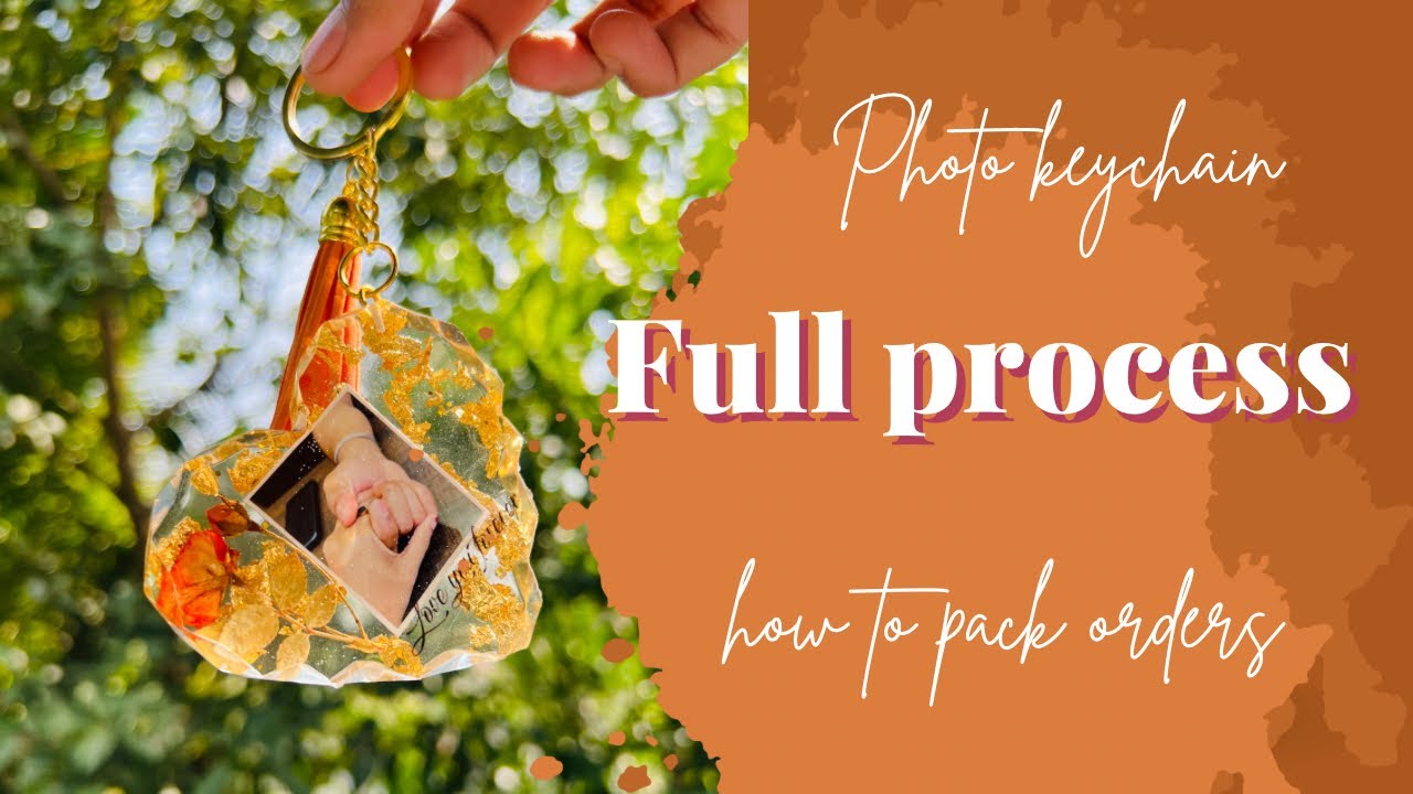 Resin keychain making - YouTube