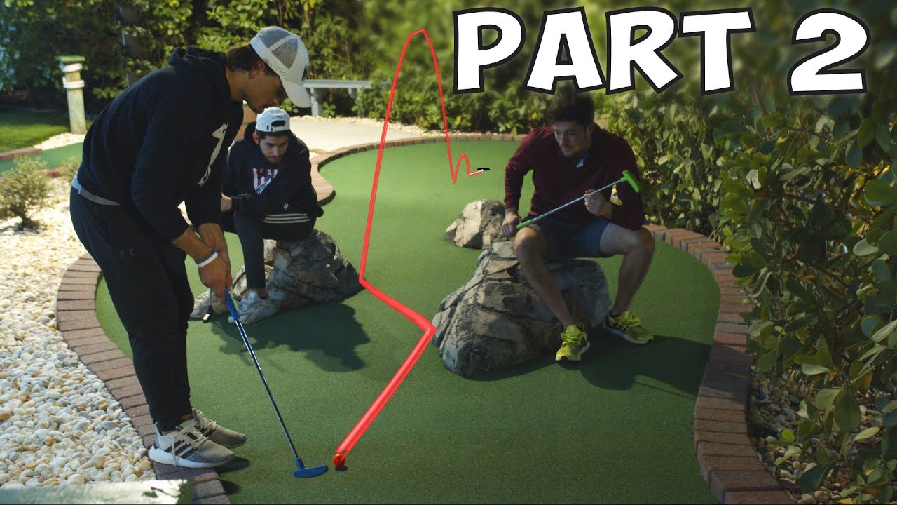 Crazy 2v2 Mini Golf Challenge Part 2 - YouTube