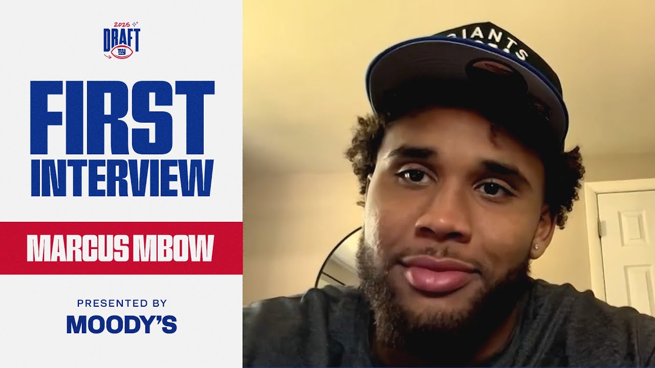 FIRST INTERVIEW: Marcus Mbow on becoming a New York Giant | Giants ...