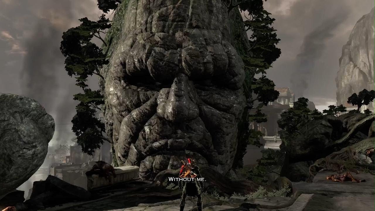 God of War III Remastered Fear Kratos vs Armored Cyclops - YouTube