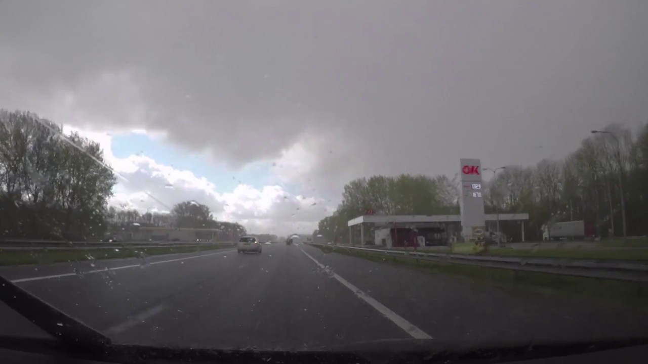 Car Rain Driving Hail Storm Cold Danger Weather No Copyright Video ...