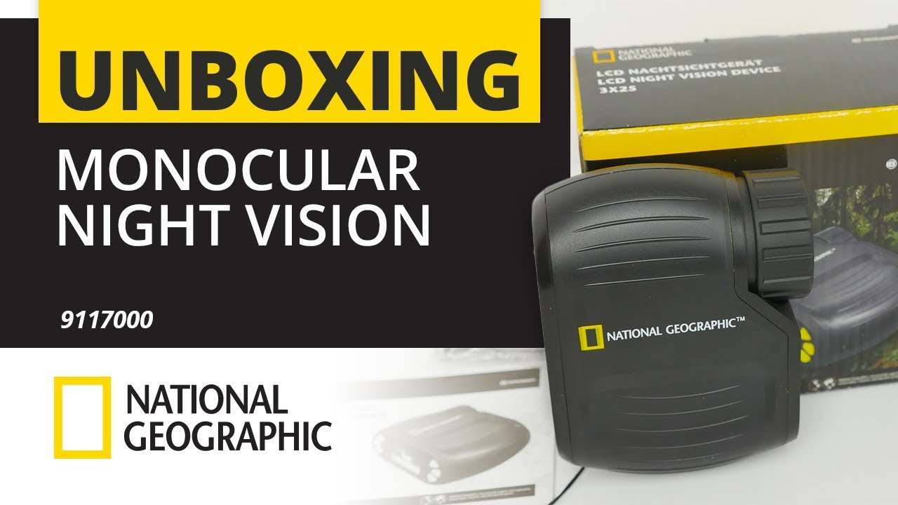 UNBOXING - Monocular Night Vision cu ecran LCD National Geographic 3x25 ...