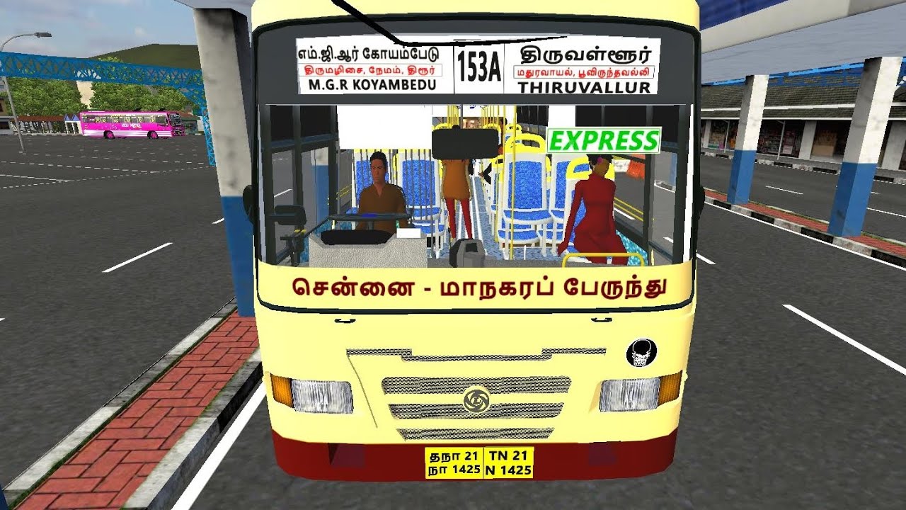 Download MGR Koyambadu To Tiruvallur Bus Livery MTC Bus Livery # ...