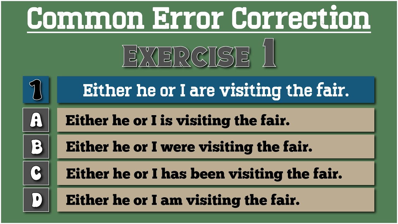 Common Error Correction [ Exercise 1 ] Can you spot the error? # ...