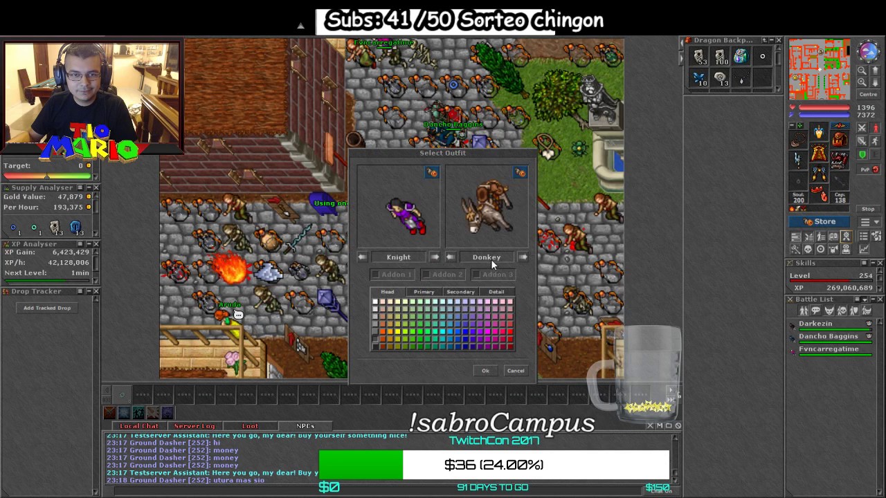 Tibia Retro Hardcore pvp action - YouTube