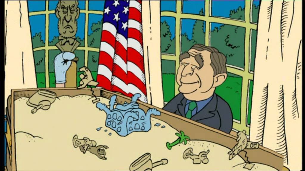 George W Bush Cartoon
