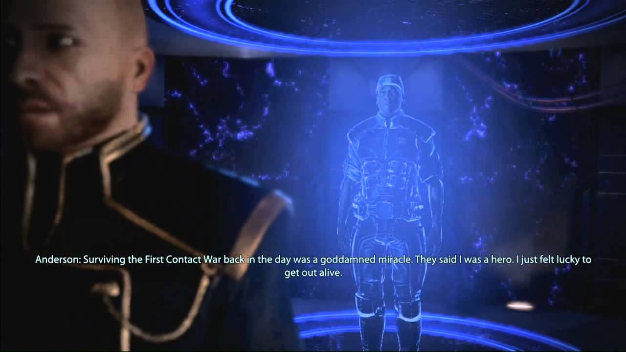 Mass Effect 3- Anderson Invites Shepard to London - YouTube