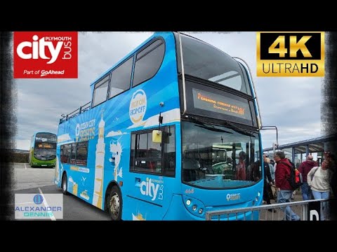 🚍*Loud Voith* Plymouth City Bus 468 LX06 EZD Enviro E400 at Penzance ...