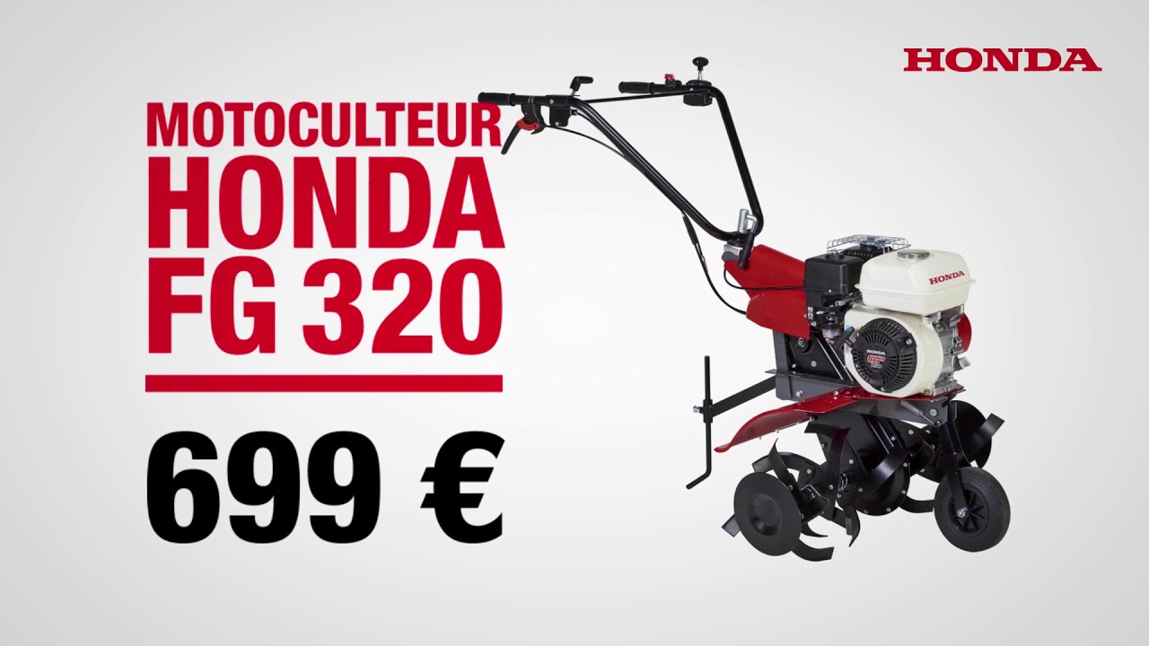 Motoculteur FG 320 Honda - YouTube