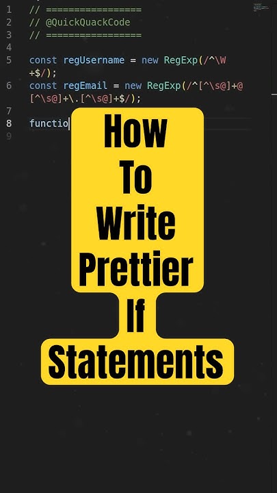 How do you refactor if statements in JavaScript? #programming #coding - YouTube