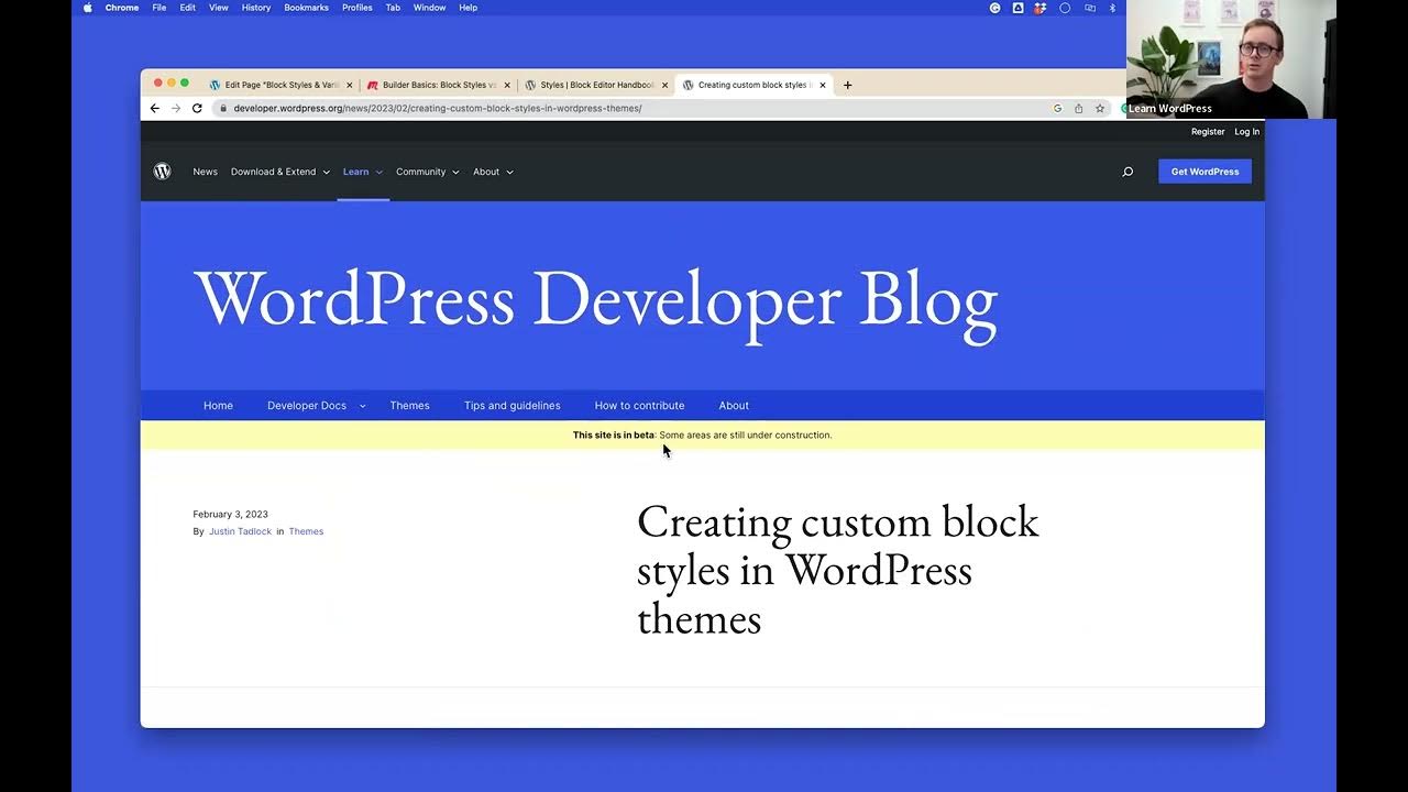 Builder Basics: Block Styles vs. Block Variations - YouTube