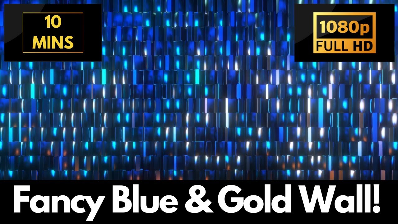 Fancy Rotating Blue & Gold Motion Wallpaper | 10 MINUTE Screensaver ...