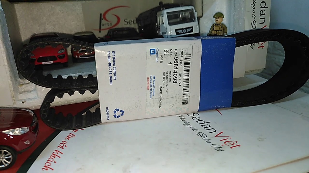 96814098 Dây cam Daewoo Lacetti 2003-2012 chính hãng - YouTube