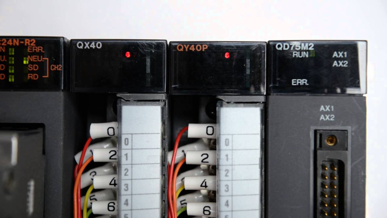 46398 三菱 リレー出力ユニット QY40P - YouTube