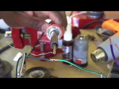 Soldering small gauge wires - YouTube