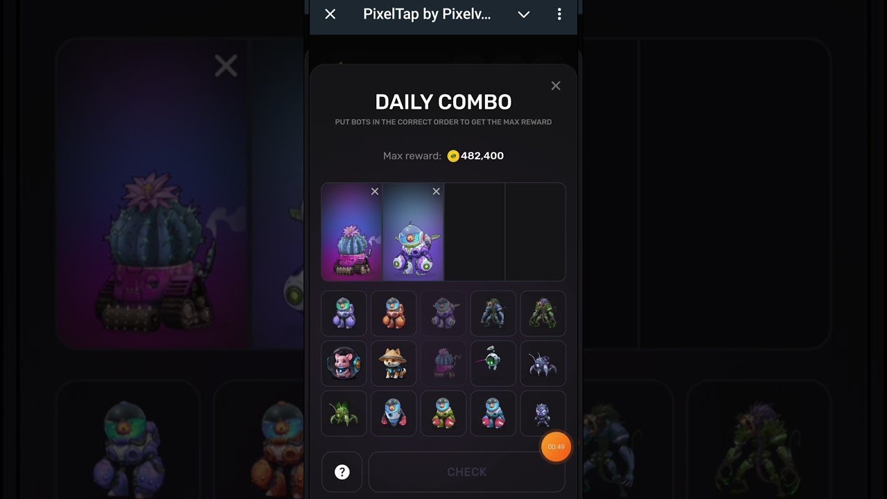 pixel tap daily combo 27 july | pixel Tap by pixel verse | combo cards ...