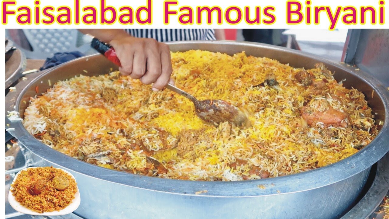 Faisalabad Famous New Tabish Biryani | Street Food Faisalabad | By Life With Sameer - YouTube