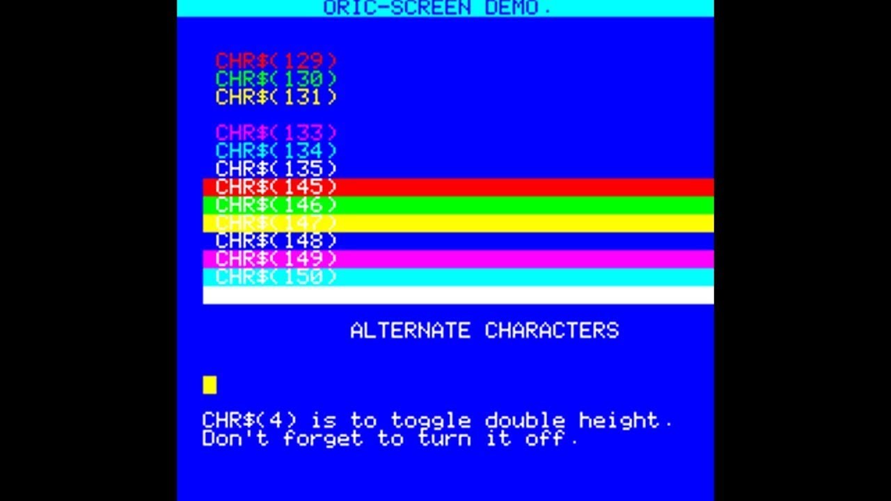 Oric Atmos - Oric Abilities Demo - YouTube