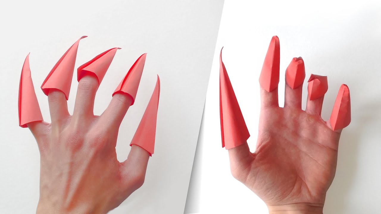 Origami facile griffe: Easy Origami Claw – easy origami tutorial