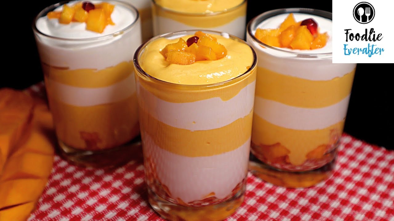 Mango Mousse Recipe | Mango Dessert with Just 3 Ingredients | Mango ...