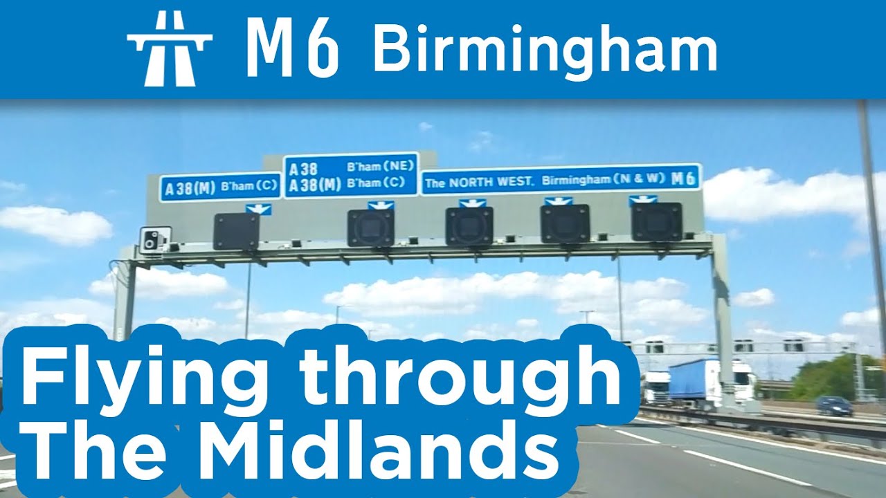 M6 Birmingham and the West Midlands - YouTube