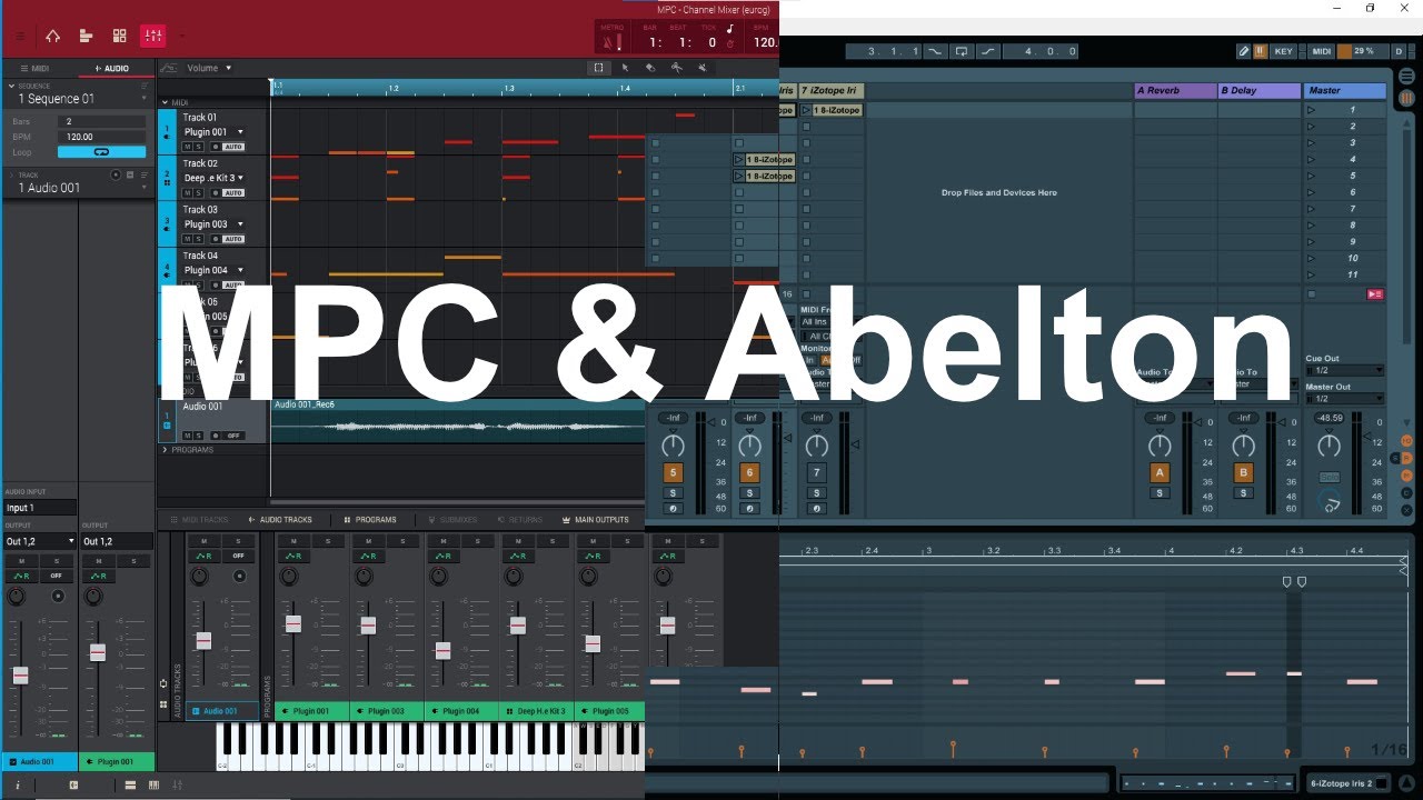 Using MPC and Abelton Daw software together. - YouTube