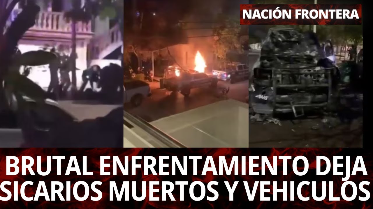 🔴 Masacre en Rayones: ¡5 Sicarios muertos y vehículos calcinados en ...