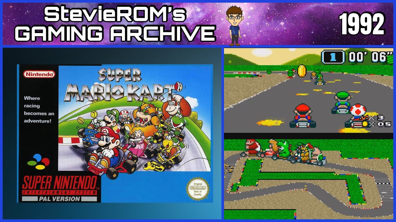 Super Mario Kart Super Nintendo (SNES) Gameplay & Facts - YouTube
