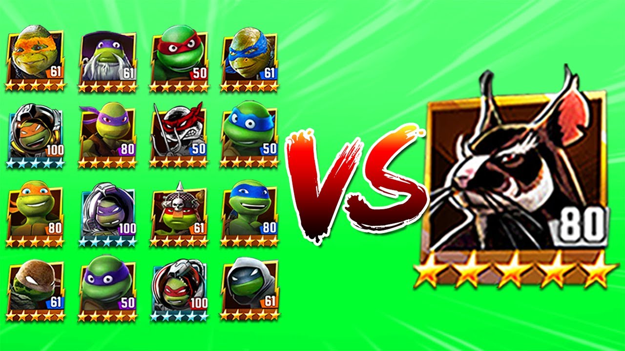 TMNT Legends Splinter VS All Ninja Turtles - YouTube