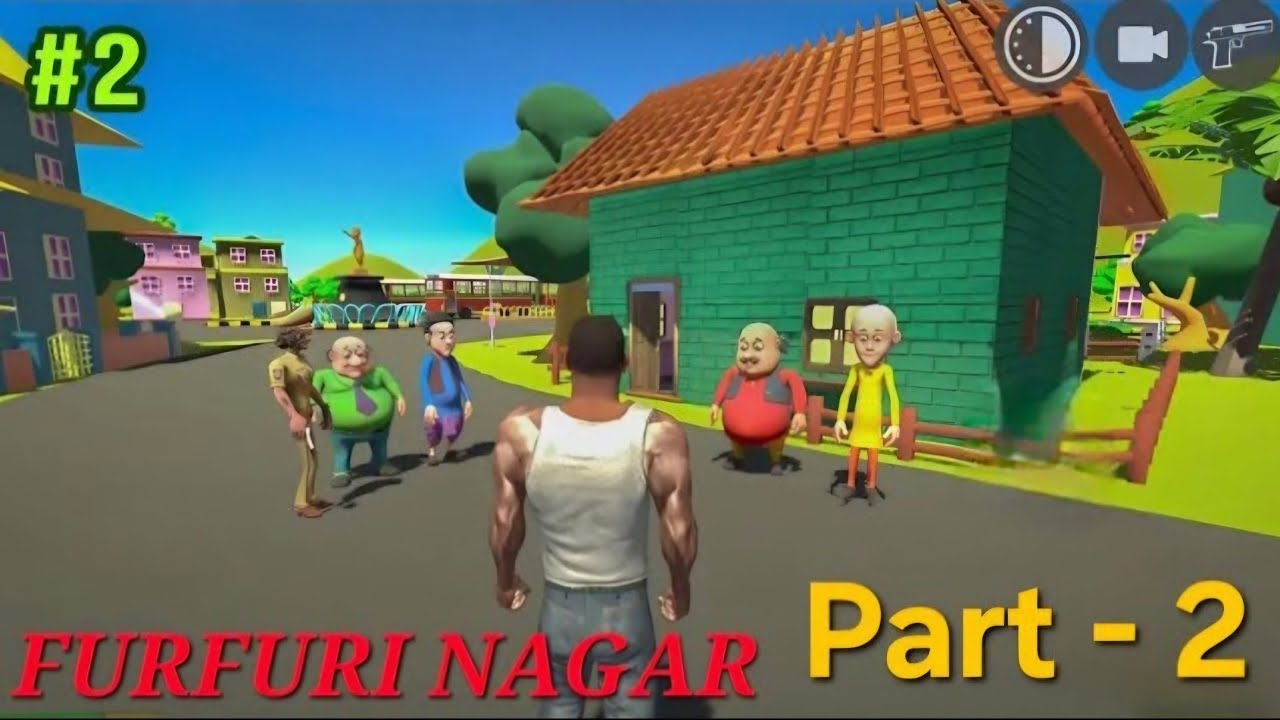 Franklin Went To Motu Patlu City FURFURI NAGAR In Indian Bike Driving ...