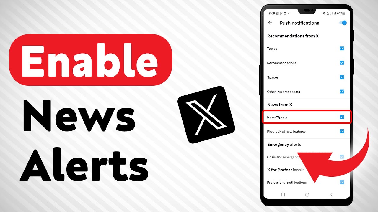 How To Enable News Notifications In X - Full Guide - YouTube