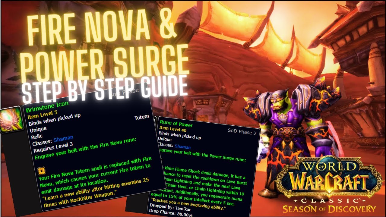 Shaman Fire Nova Rune Guide, Plus a Bonus Rune | Get These Runes Now ...