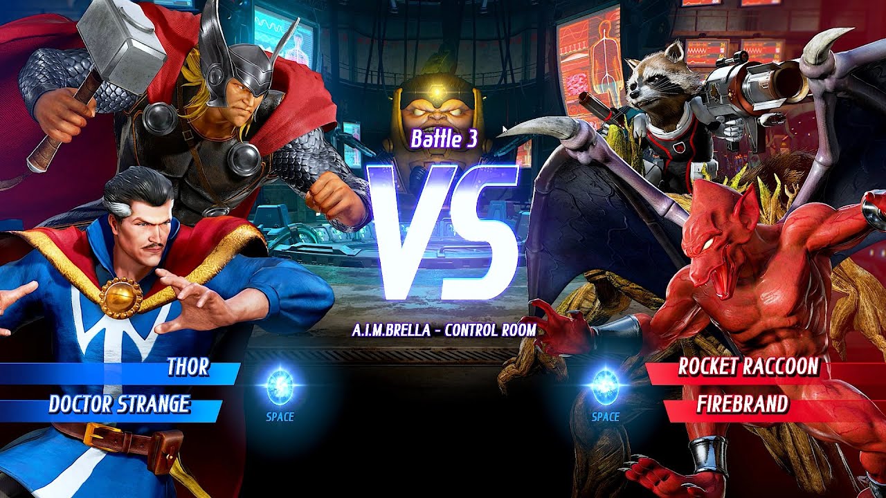 Thor and Dr. Strange VS Rocket Racoon and Firebrand - YouTube