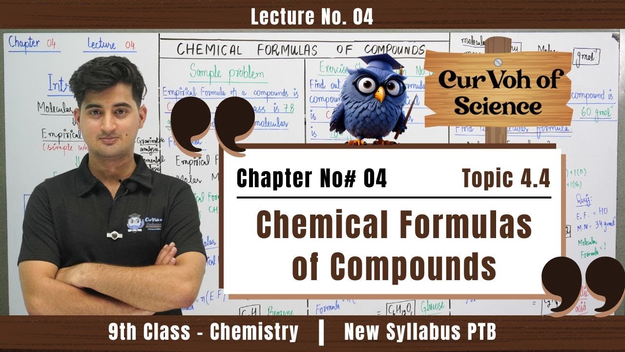 Chemical Formulas of Compounds | Topic 4.4 | Chapter 4 | Stoichiometry ...