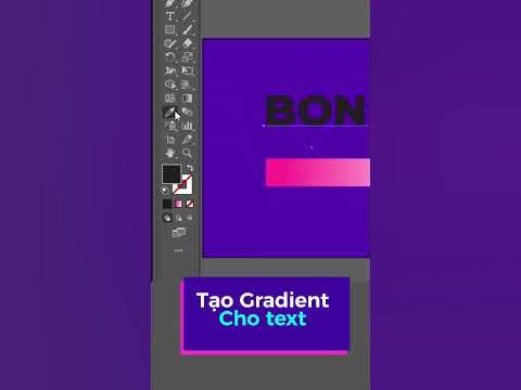 Gradient text - tutorial illustrator bonart | BonART #shorts - YouTube
